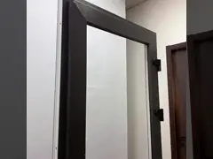 China PVC Hinged Door with 3-5mm Double Tempered Glass - Stainless Steel Hardware for Bathroom & Kitchen for sale