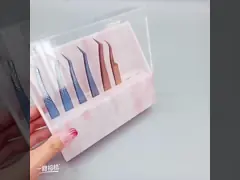 Customized Acrylic Display Rack Countertop LED Acrylic Display Stand For Cosmetic Eyelash Box