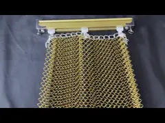 Aluminum Spiral Wire Coil Mesh Ceiling Curtain Track Ceiling