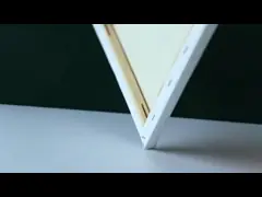 China  White Pre Stretched Canvas Board Fivefold Primed 100% Cotton Large Blank Canvas Boards for sale