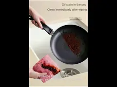 KILINE Hot Kitchen Dish Towels Dish Cloth Easy Washing Kitchen Rag Non-stick Oil Thickened Table Cleaning Cloth