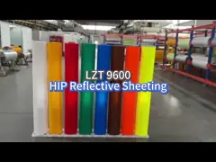 China High Intensity Flexible Prismatic Reflective Drum Sheeting for Traffic Control Signs White LZT9601 for sale