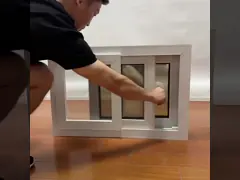 China Reinforced Steel PVC Sliding Windows Double Glazed Upvc Sliding Windows CE for sale