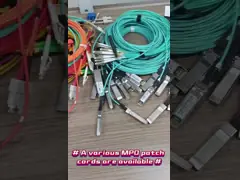 China Yellow 3D Tested 96 Fiber MTP MPO Cable , Fiber Optic Cable Assemblies for sale