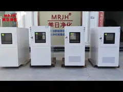China MRJH Single Story Manual Control Interlock Door Exterior Lank Finish Cold Rolled Sheet Interior Ss. Air shower Pass Box for sale