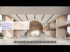 Office Lobby 3D Radius Curved Metal Ceiling Baffle Soundproofing Woodgrain Wall Acoustic Panels