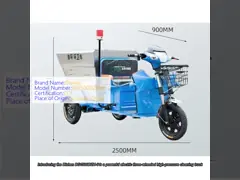 Electric three-wheeled high-pressure cleaning truck