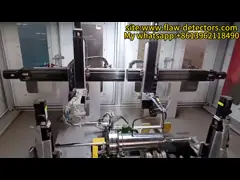 How are near-surface defects on the outer wall of the cylinder detected? Eddy current non-destructiv