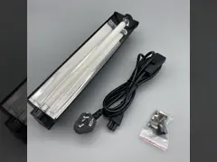 China T5 HO UVB Lighting Fixture Combo Kit with 22-Inch 24 Watt 10.0 UVA UVB Reptilelight for Lizard, B for sale