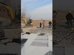 China Galvanized PVC Coated Mesh Gabion Mattress Box for sale