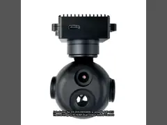640×512 Thermal Imaging IP HDMI Dual Output Small Gimbal Camera 1080P Fixed Focus