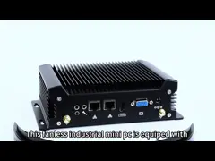 China Intel Core Series Processor Industrial Fanless Computer Mini PC With Dual LAN Dual COM for sale