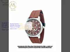 ML-1122 Новая модель Удобный и функциональный силиконовый ремешок Кварцевый механизм Часы