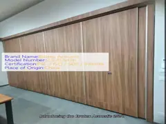 2/2/0.5mm Partition Board Microperforated Wooden Sound Absorbing Wall Acoustic Panel