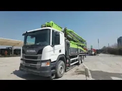China Zoomlion Used 52m Truck Mounted Concrete Pump Truck With SCANIA Chassis 2020 for sale