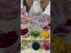 Altri prodotti alimentari Bottine di plastica spessa con porta e coperchio per pesce e pesce