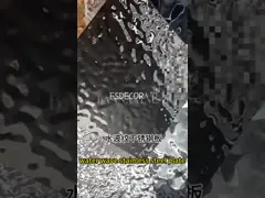 China Smooth Cold Rolled Water Ripple Stainless Steel Sheet For Glass Partition Wall Art Decor for sale