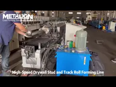 China Dual Head Decoiler Roll Forming Machine For Light Gauge Steel Stud Production for sale