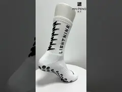 Farbenfrohe Fußballsocken mit Kissen Unisex Anti-Slip Crew Fußballsocken
