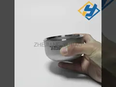 China ASTM A234 A815 Stainless Steel Butt Welded Sand Rolling SS Butt Welded End Cap for sale