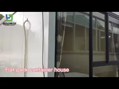 PVC Window Flat Pack Container House Earthquake Resistant Custom Design