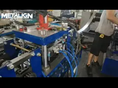 High Efficiency Roll Forming Machine for Customized Punching and Symmetric Shaped Metal Door Rails