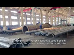 China 70FT Q355 Transmission Steel Pole S460NL Overhead Power Transmission Line for sale