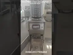 6HD 전기 12KW 380V 28L 6 프라이 트레이 큰 생산성 둥근 자동 리프트 브러스터 치킨 압력 프라이어