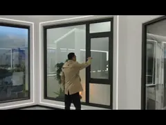 1Алюминиевое окно с двойным остеклением с теплопроводностью 0,2-0,3 Вт/мК