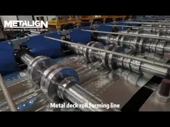 China High Strength Concrete Bonding Metal Floor Deck Roll Forming Machine 22Kw 15m/Min for sale