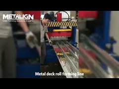 Metal Deck Panel Roll Former For Galvanized Steel YX50-200-600 With Hydraulic Cutter