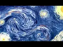 China Print Of Van Gogh Oil Paintings Framed Canvas Wall Art Starry Night Style for sale