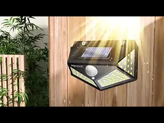 China Solar Powered LED Wall Light High Brightness LED Light With Motion Sensor for sale