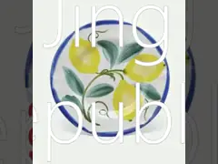 China Customized Garden Modern Fruits Lemon Printed Dessert Plates Dinner Plate Sets Ceramic for sale