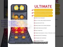 China Full Body Massager Mat with 30 Vibration heads &  Therapy Heating Pad for sale