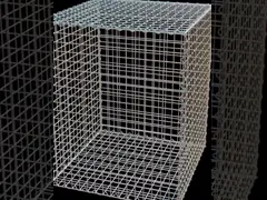 Горячеоцинкованный сварной габион - сетка 50×50 мм для подпорных стен