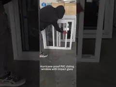 China Effortless Installation Maximum Security PVC Sliding Window With Multi Point Locking System for sale