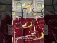 100%polyester Flower Digital Printing Fabric for Sofa Plain Velvet Fabric for Home Decoration