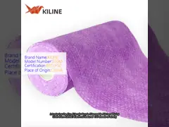 China eco friendly purple disposable kitchen wiping cloth cleaning towels rolls custom logo for sale