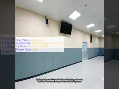 Sport Hall Anti-impact Fabric Wrapped Acoustical Wall Panels Sound Absorbing Board