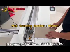 China PRY-800 Electric Paper Board Slotting Grooving Machine with Touch Screen for sale