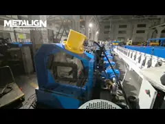 Double dimensions on one cutting blade Z purlin roll forming machine