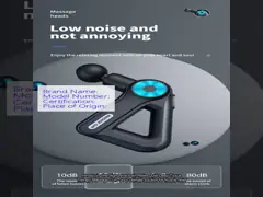 Massaggio a livello elevato, silenzioso, terapia dei tessuti profondi - Massaggio a percussione elettrica e massaggio personale per alleviare il dolore al collo, alla schiena, alle gambe, alle spalle e al corpo