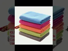 KILINE Personalised Gym Sport Towel Quick-Dry Microfiber Suede Custom Print Plain Style for Home Use