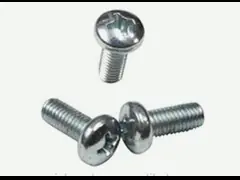 China Blue And White Zinc Galvanized Carbon Steel Cross Pan Head Screw With Washer Spring Washer And Flat Washer SEM Screw for sale