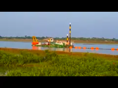 YSCSD350  solid capacity 360 cbm/h  hydraulic cutter suction dredger in working--Yongsheng Dredger