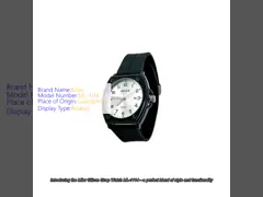 Black/Silver Bezel Silicon Strap Watch Modern Analog Display for a Professional Look