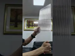 China Twin Wall Polycarbonate Sheet Clear 8mm Twin Wall Roofing Uv Blocking Polycarbonate Sheet for Commercial Greenhouse for sale