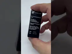 Glossy Surface Finish Glass Screw Top Vials 2labels Waterproof