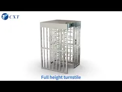 China Intelligent Double Full Length Full Height Turnstile with Stainless Steel 304 Construction and 5,000,000 Cycles Durability for sale